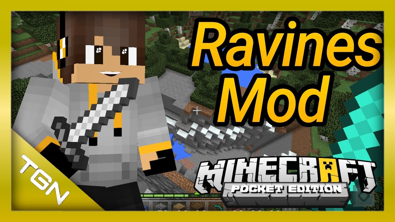 Ravines Mod | Minecraft PE 1.0.0 - YouTube