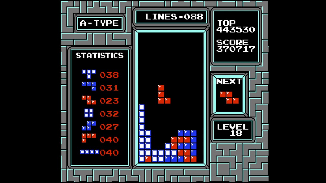 Classic NES Tetris | 572,170 PB - YouTube