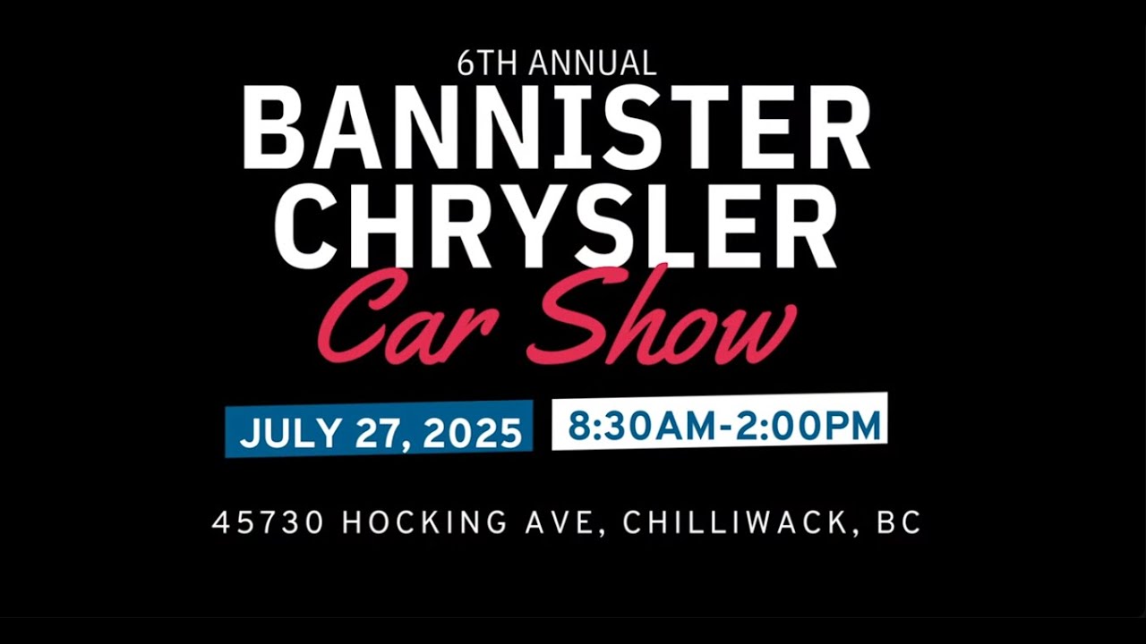 2025 BANNISTER CHRYSLER 6TH ANNUAL CAR SHOW | Bannister Chrysler ...