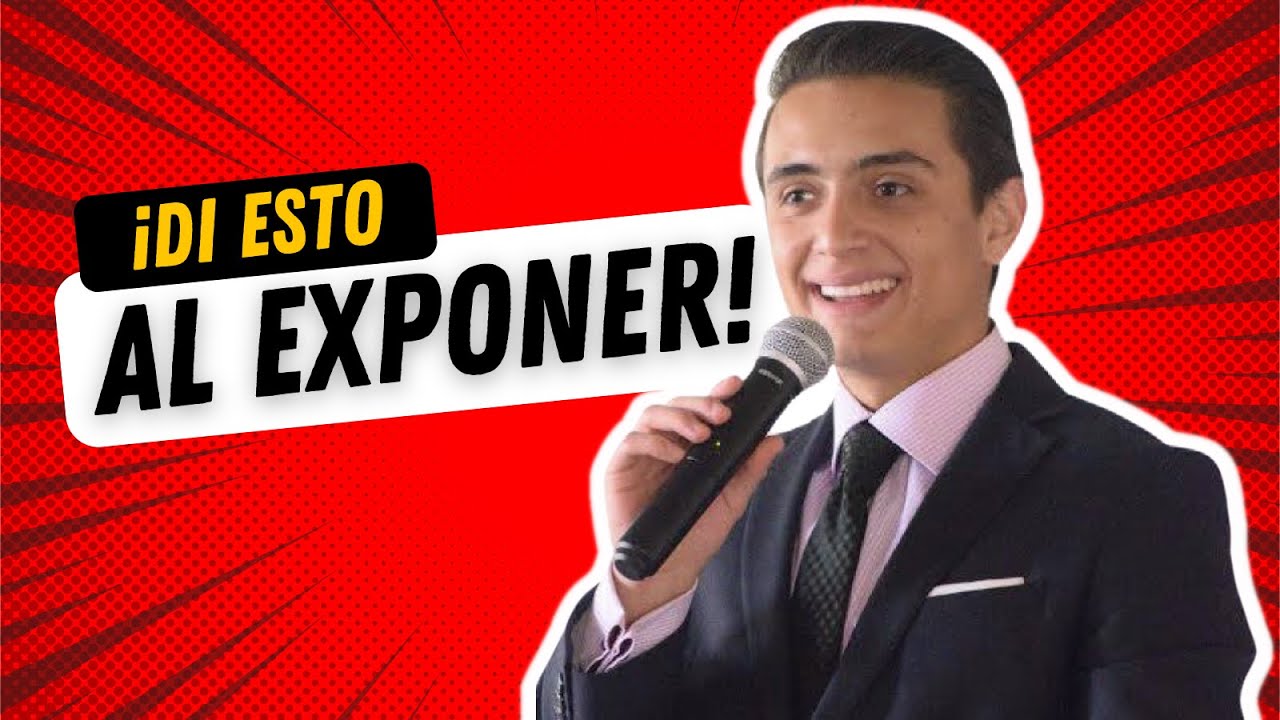 Cómo PRESENTARSE en una exposición - No digas "Hola buenas tardes" - YouTube