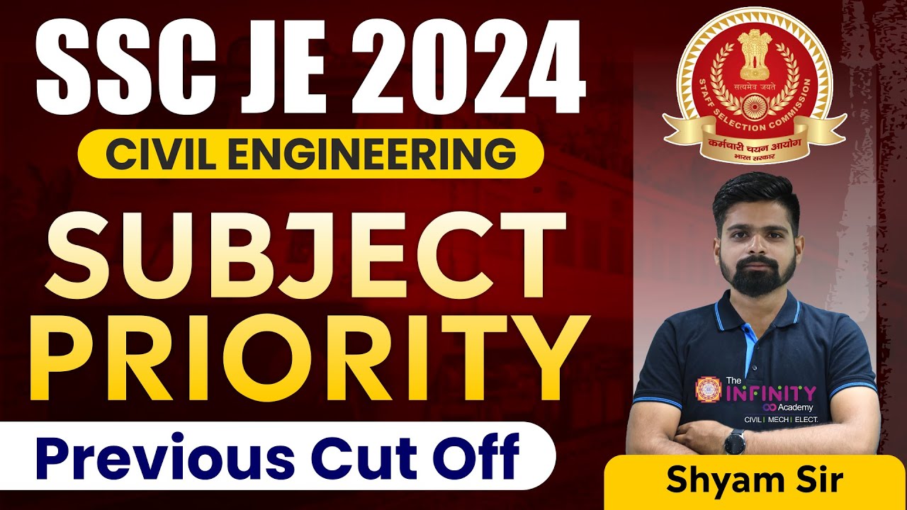 ssc je most Important Subject list| ssc je subject priority| ssc je ...