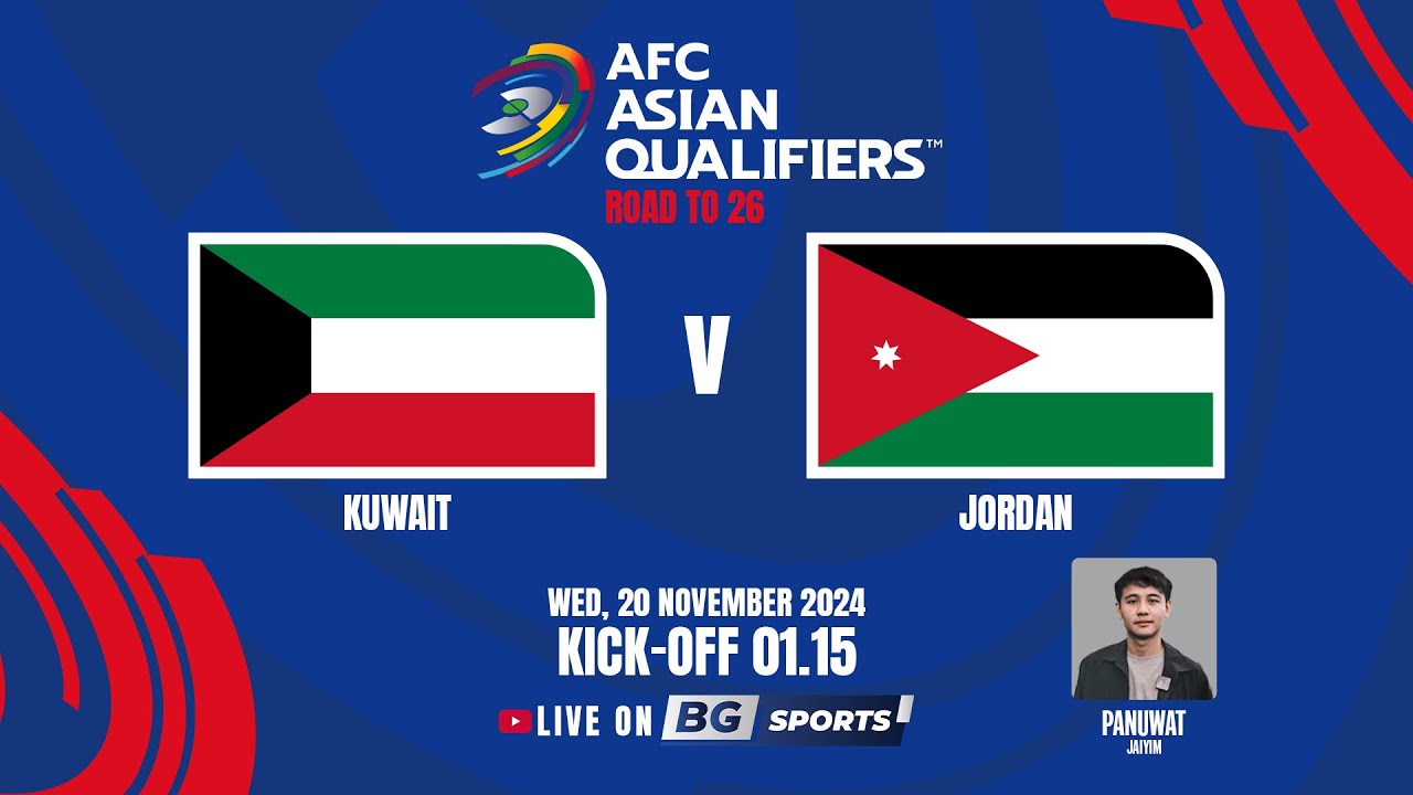 LIVE🔴 : Kuwait vs Jordan | AFC Asian Qualifiers™ - Road to 26 (Round 3 ...