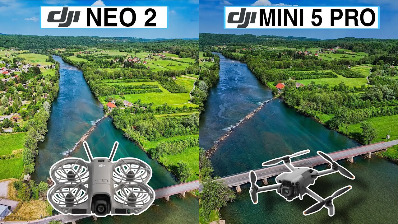 DJI Neo 2 Vs DJI Mini 5 Pro Camera Test Comparison - YouTube