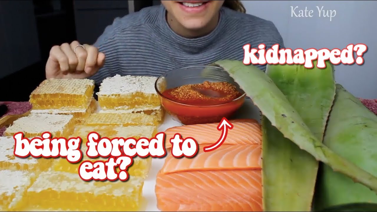 a mukbanger is being held hostage?? (kate yup) - YouTube