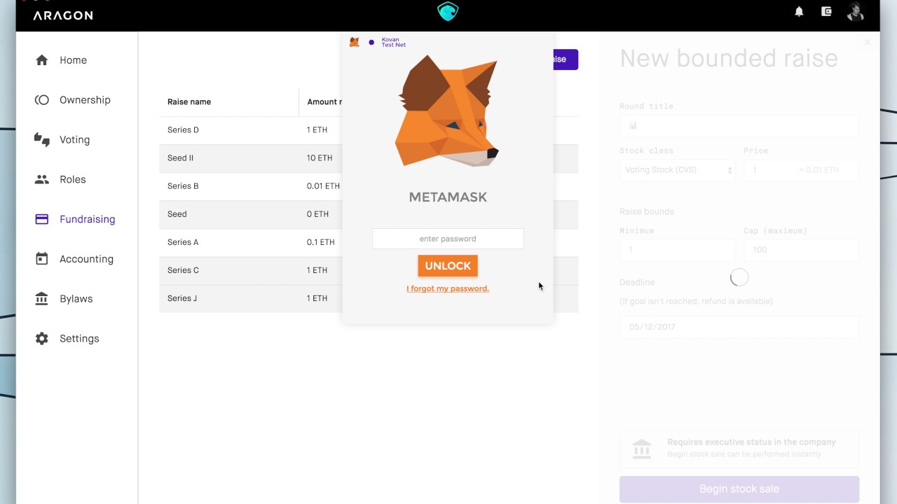 Aragon Tutorial: Token sale - YouTube