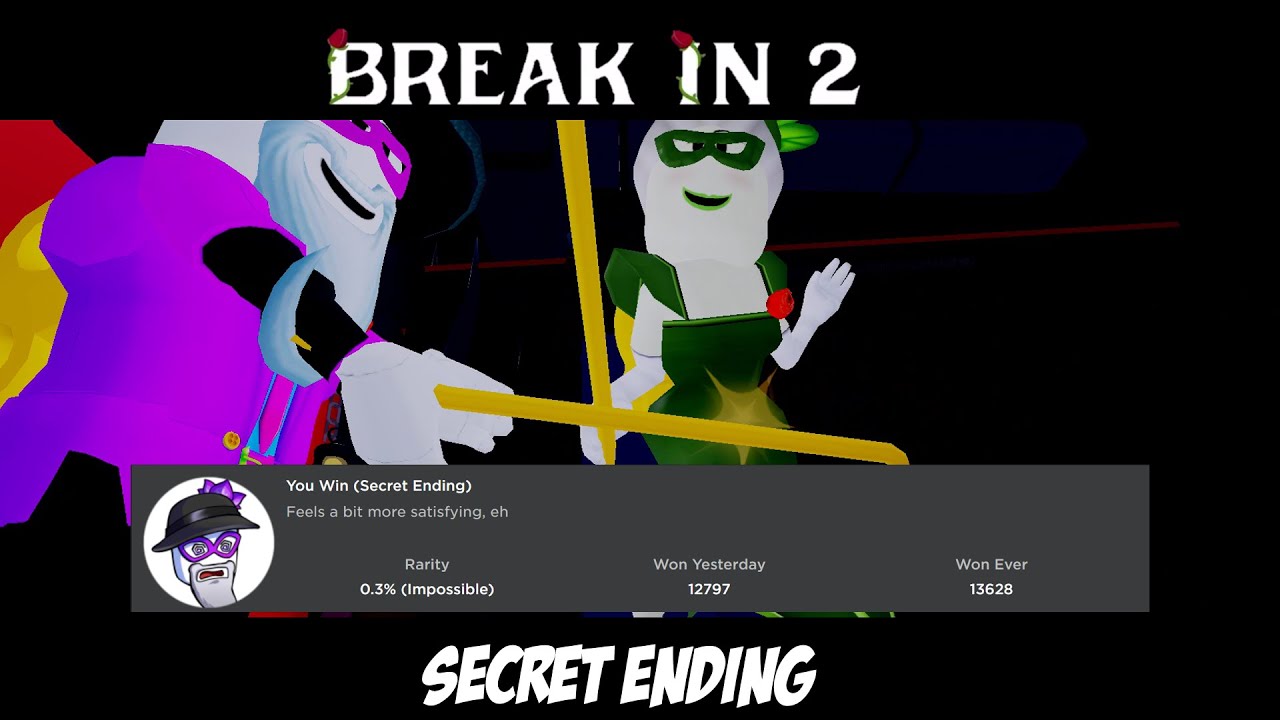 ROBLOX Break in 2 SECRET Ending! - YouTube