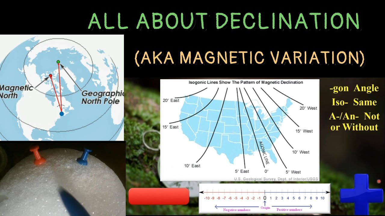 COMPASS SERIES, Video 5: ALL ABOUT DECLINATION (aka Magnetic Variation ...