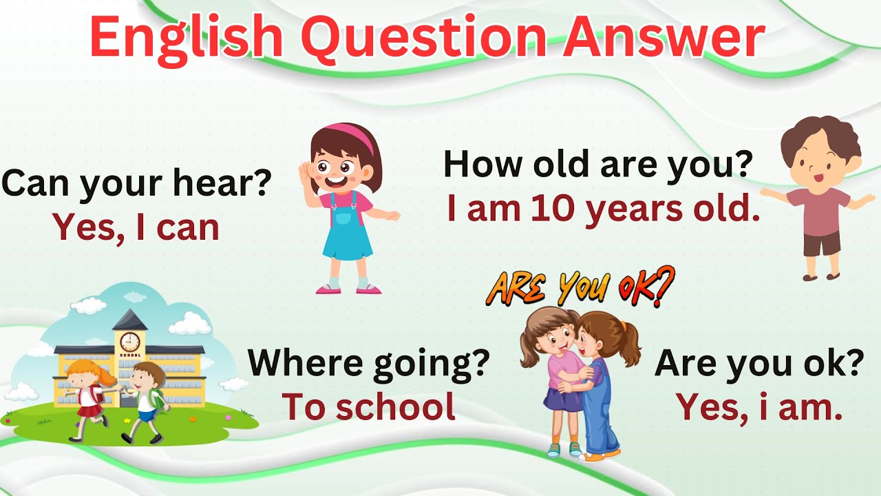 Daily Use English Question Answers | Fun and Easy Learning for Kids ...