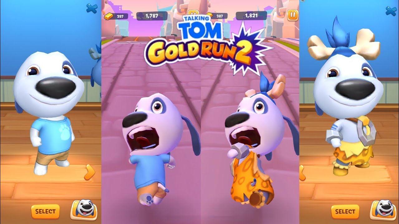 NEW GAME Talking Tom Gold Run 2 Stone Age Hank Vs Talking Hank in Lava ...