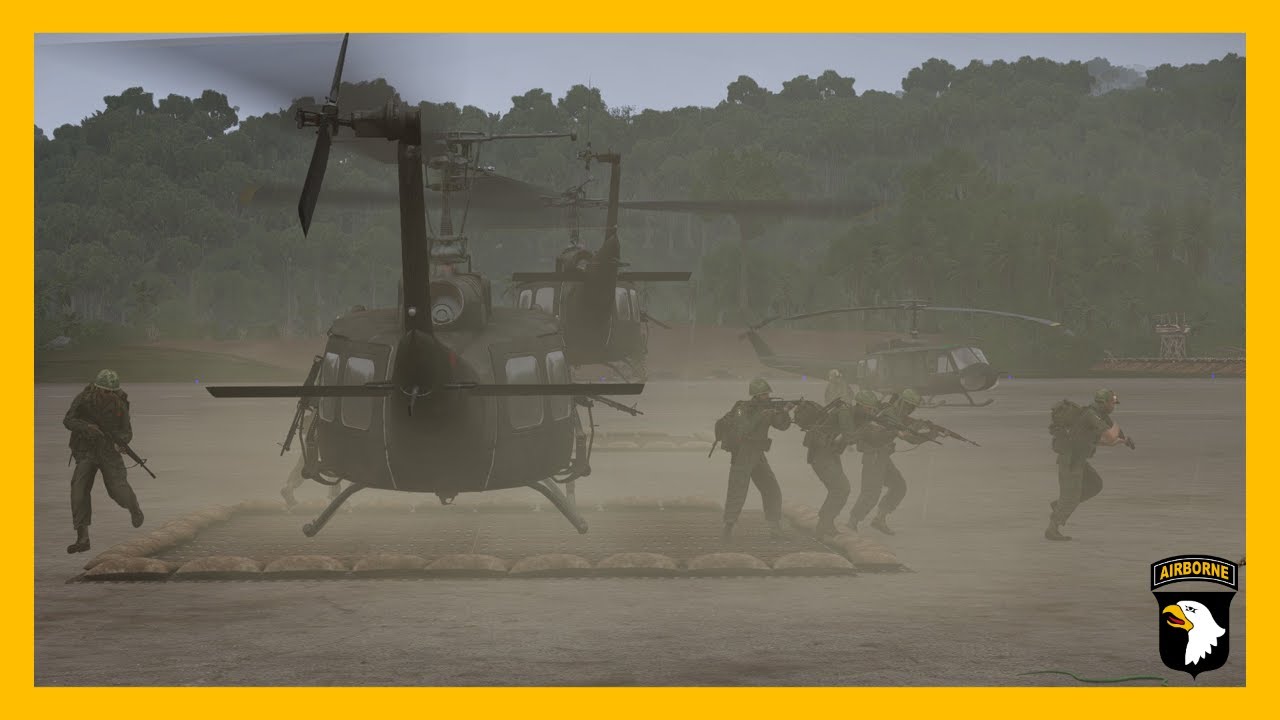 ArmA 3 Vietnam training | Air assault training | Formation flight - YouTube