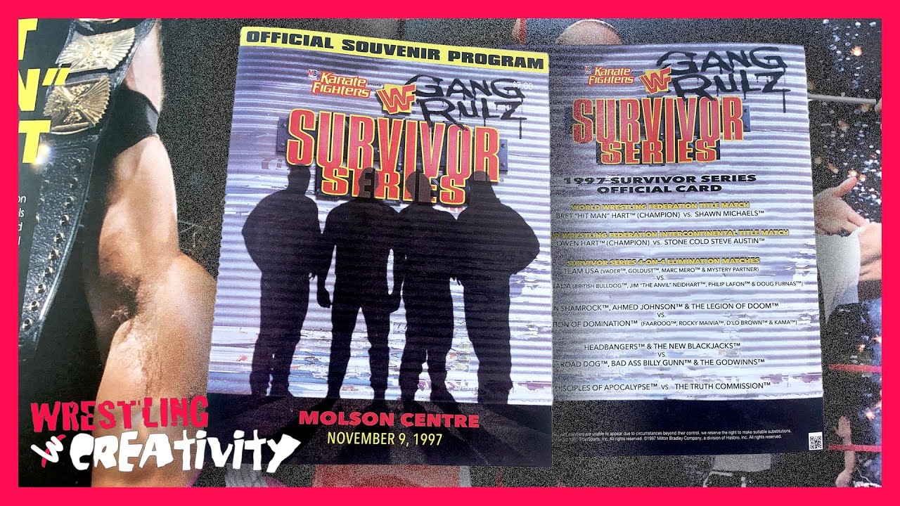 WWF Survivor Series 1997 (English version) CUSTOM PPV Program (Hand ...