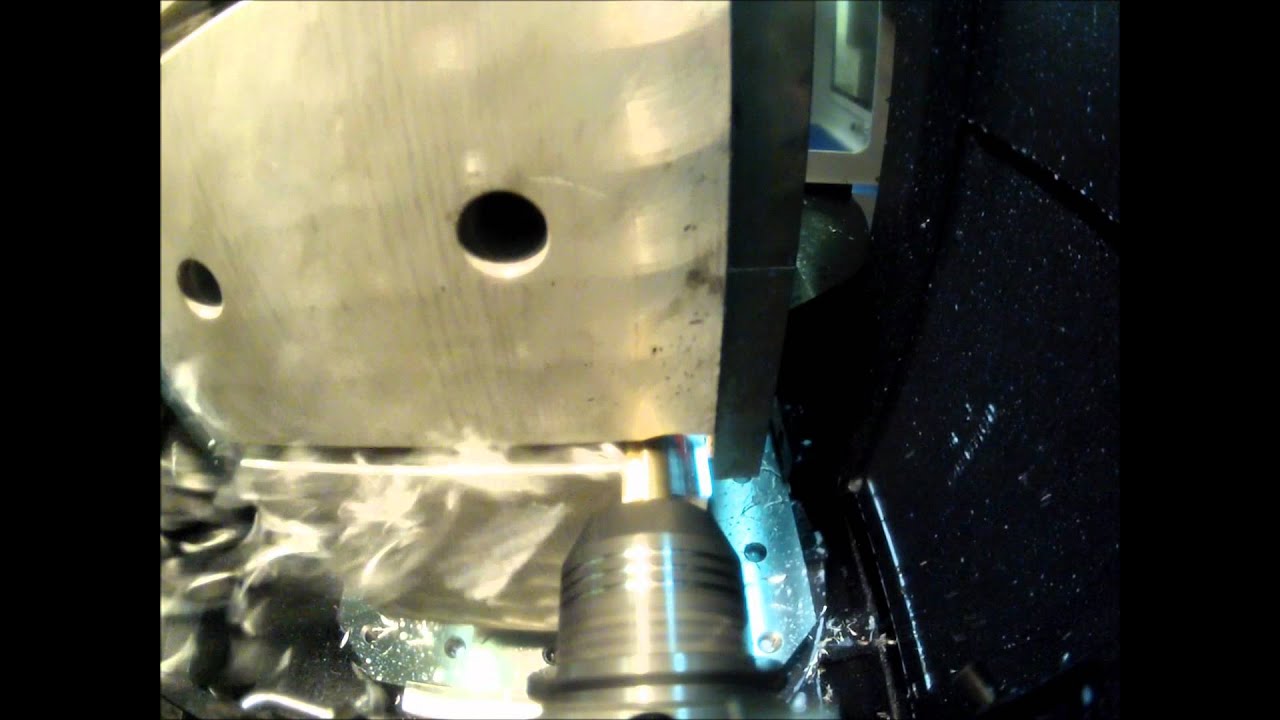 High Speed Machining in Doosan Horizontal Mill - YouTube