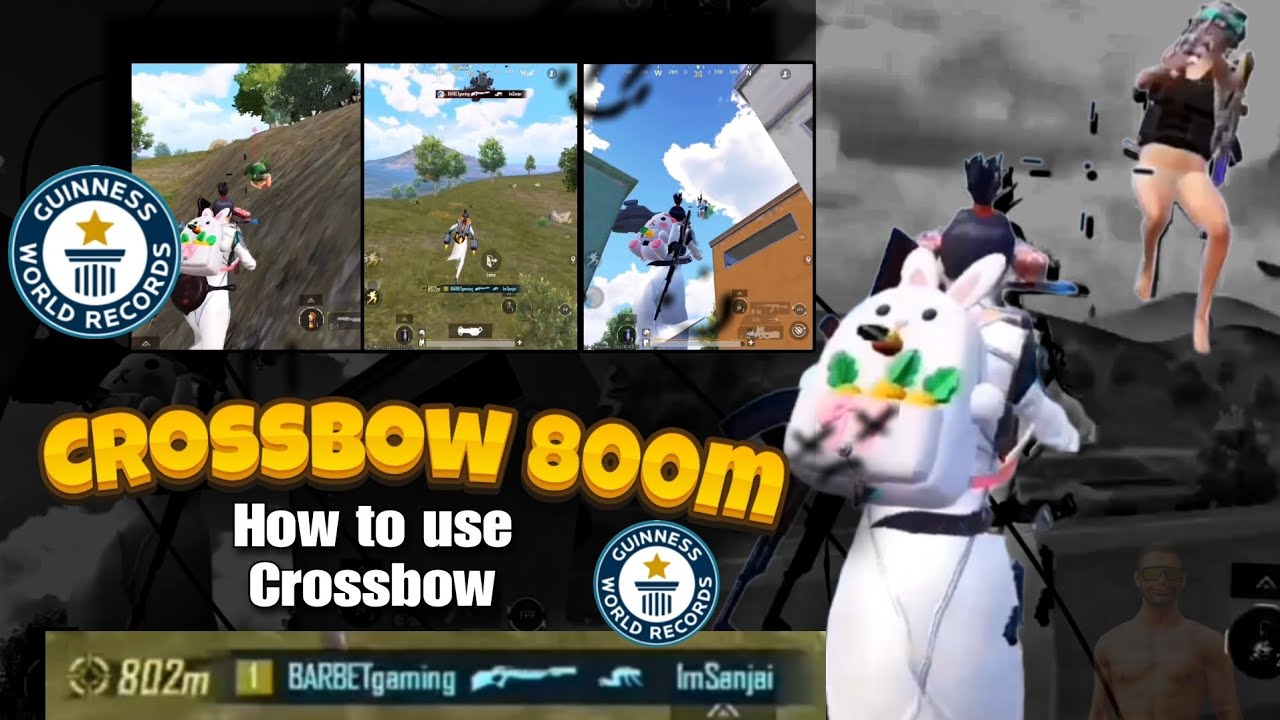 Crossbow 800m+ 😱💀 New record set || How to play Crossbow #BGMI - YouTube