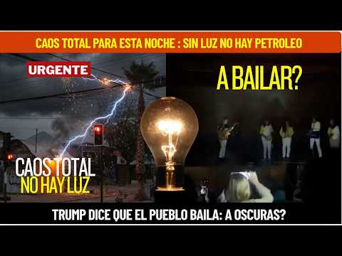 CAOS ELECTRICO EN VENEZUELA ESTA NOCHE SE ACELERA EL COLAPSO.