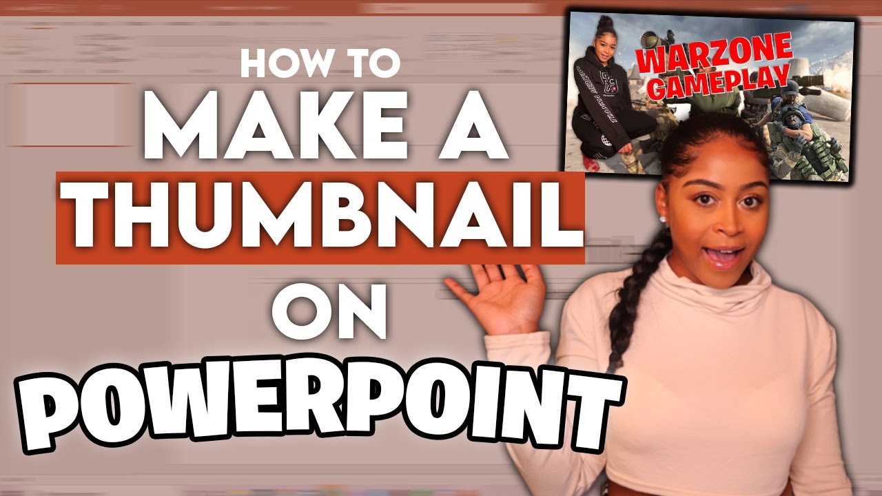 How to Make a Thumbnail for YouTube Videos using POWERPOINT Tutorial ...