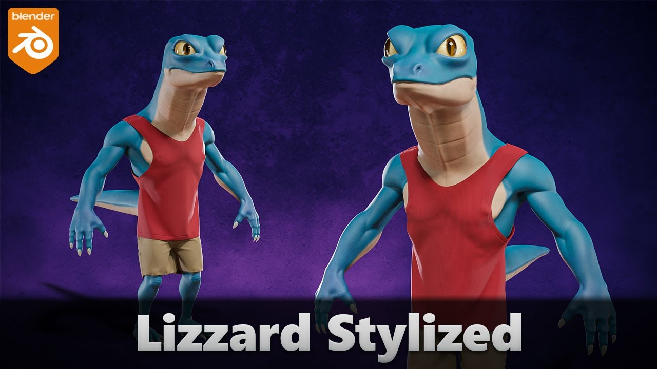 Sculpting in Blender 3.2 || 49 - Lizzard Stylized - YouTube