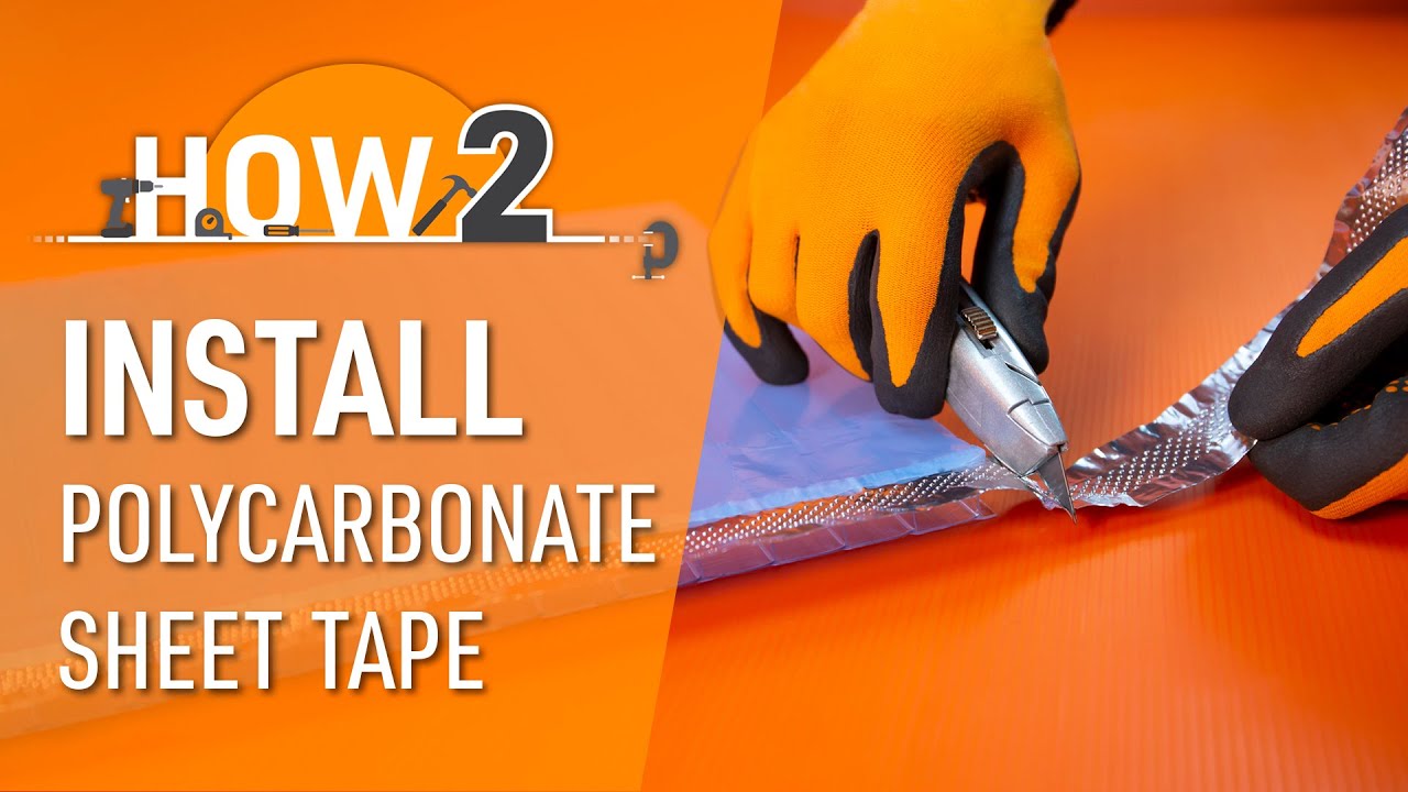 How to Install Polycarbonate Roofing Sheet Tape | Axiome - YouTube