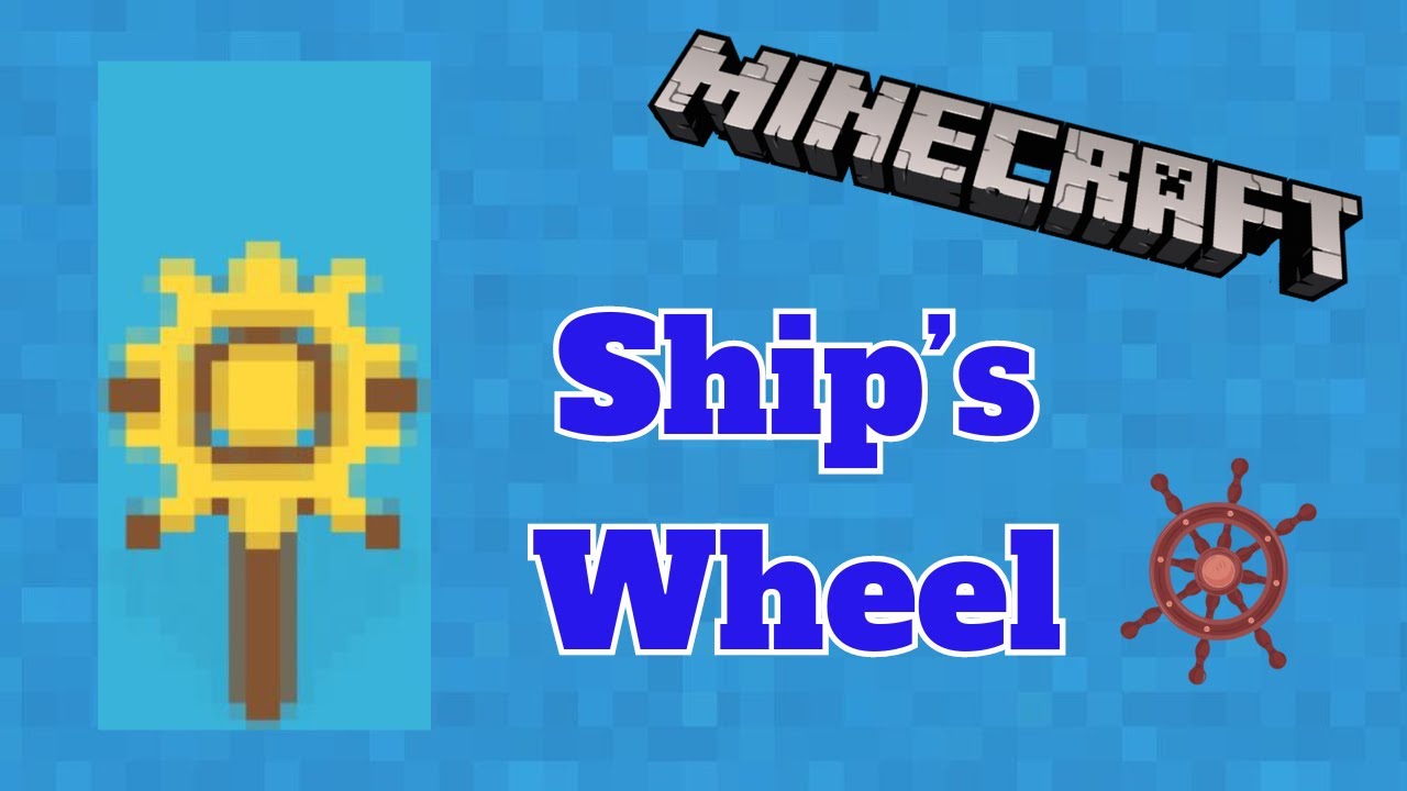 Minecraft Ship's Wheel Banner Design - It's Banner Time! - YouTube