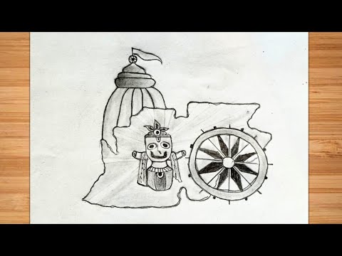 How To Draw Jagannath Drawing || How To Draw Lord Jagannath Step by ...
