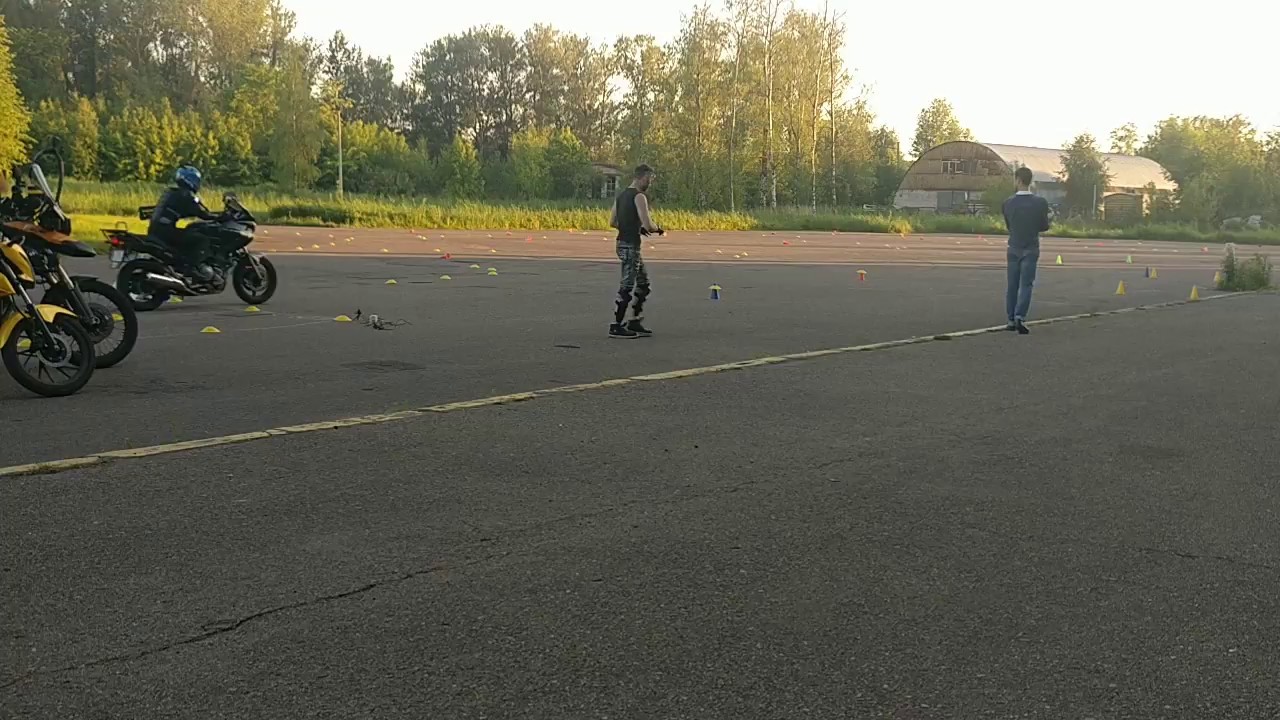 Gymkhana Track with TDM900 - YouTube