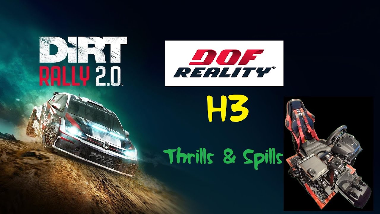 DOF Reality H3 and Dirt Rally 2 Spills & Thrills - YouTube