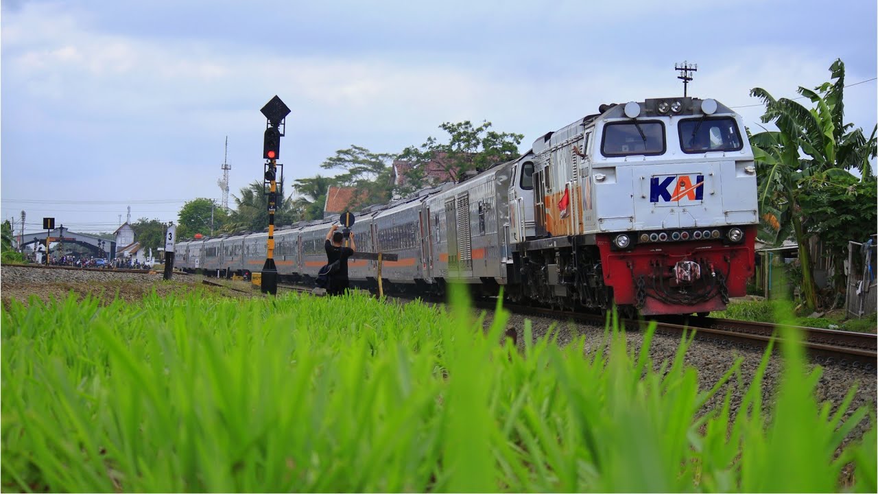 JALUR TERSIBUK KROYA! BANYAK KERETA API MELINTAS DI PERCABANGAN STASIUN ...