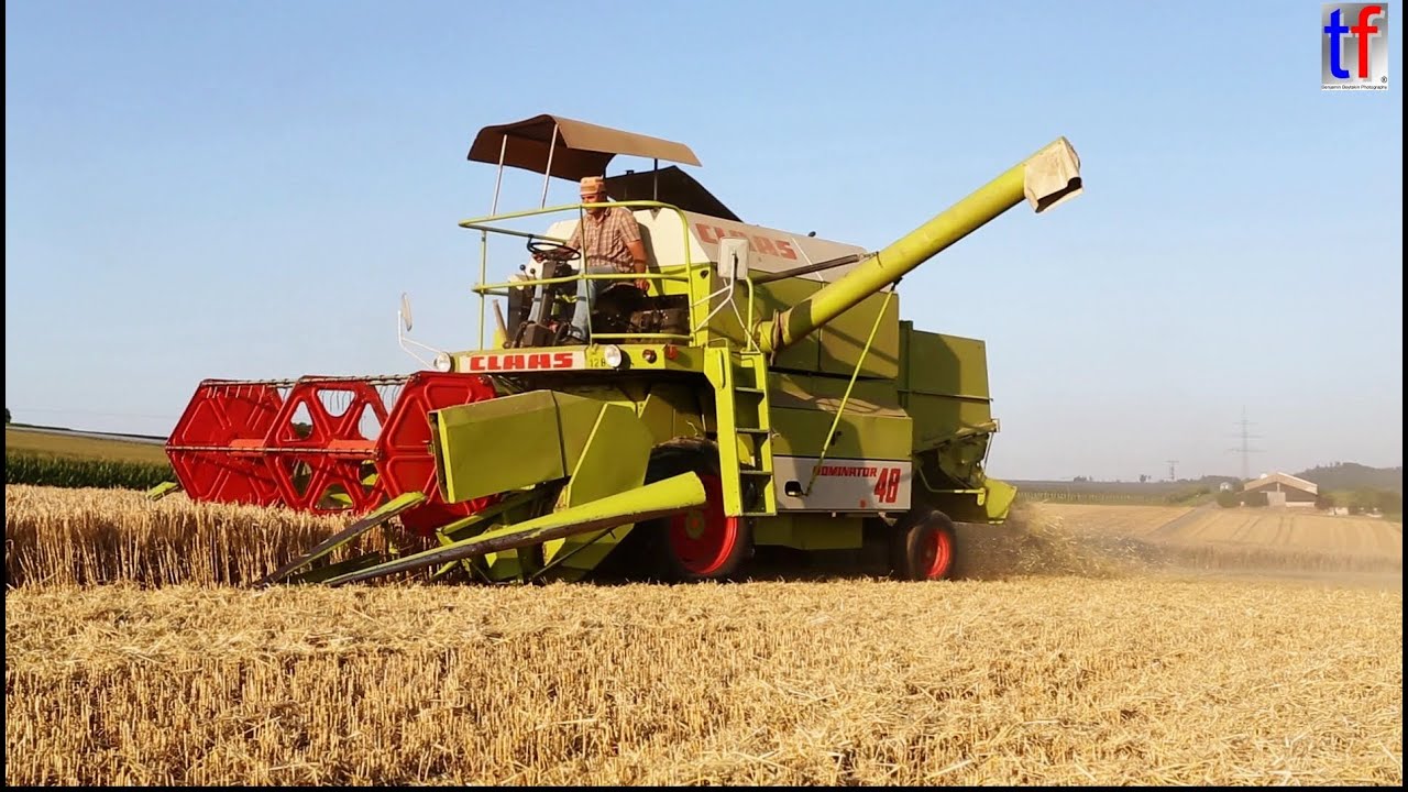 Harvesting machine Claas Dominator 48, #2 - YouTube