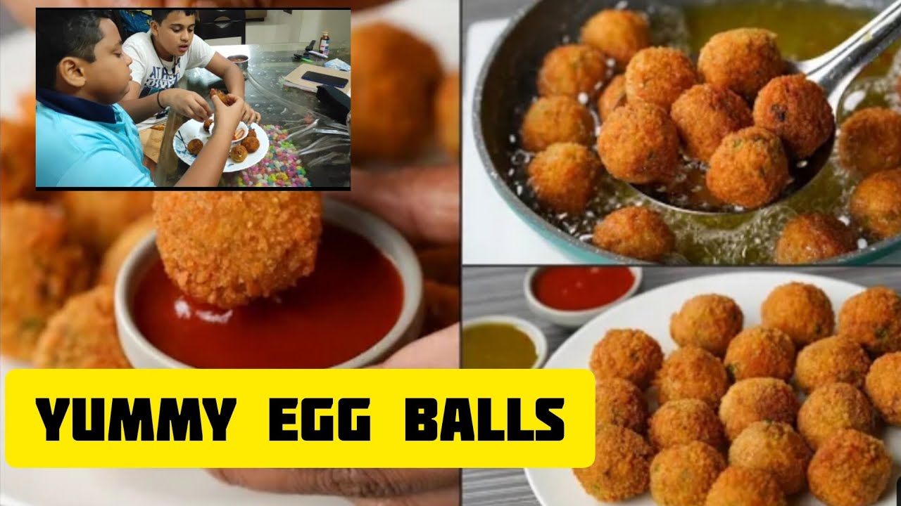 Crispy Egg balls|Tiffin box Recipe| yummy Egg lollipop - YouTube