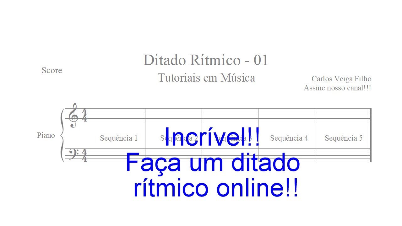 Ditado rítmico online - Experimente - YouTube