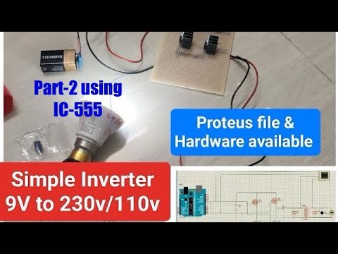 Inverter using IC-555 || Simple DIY homemade inverter || Inverter ...