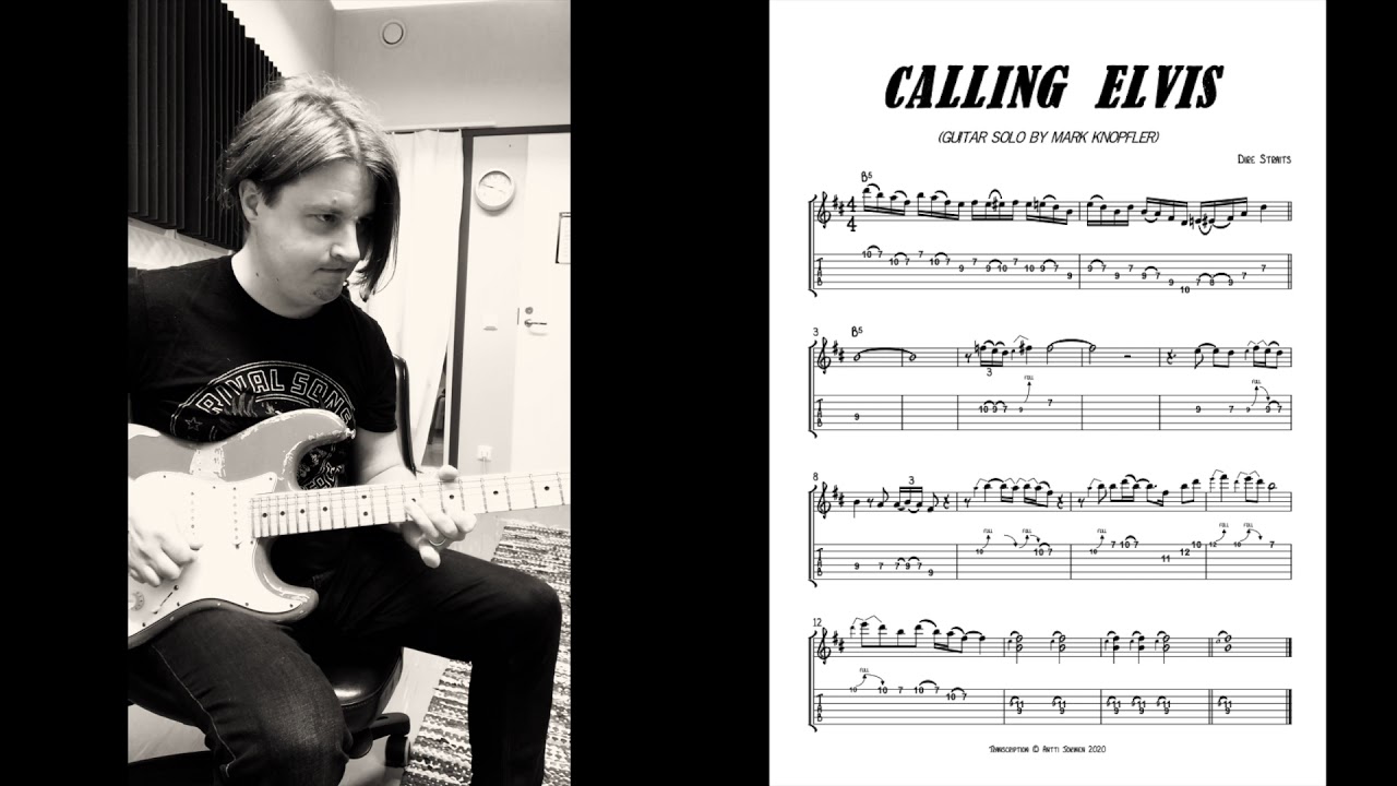 Calling Elvis Dire Straits Guitar Solo #guitarsolo #callingelvis # ...