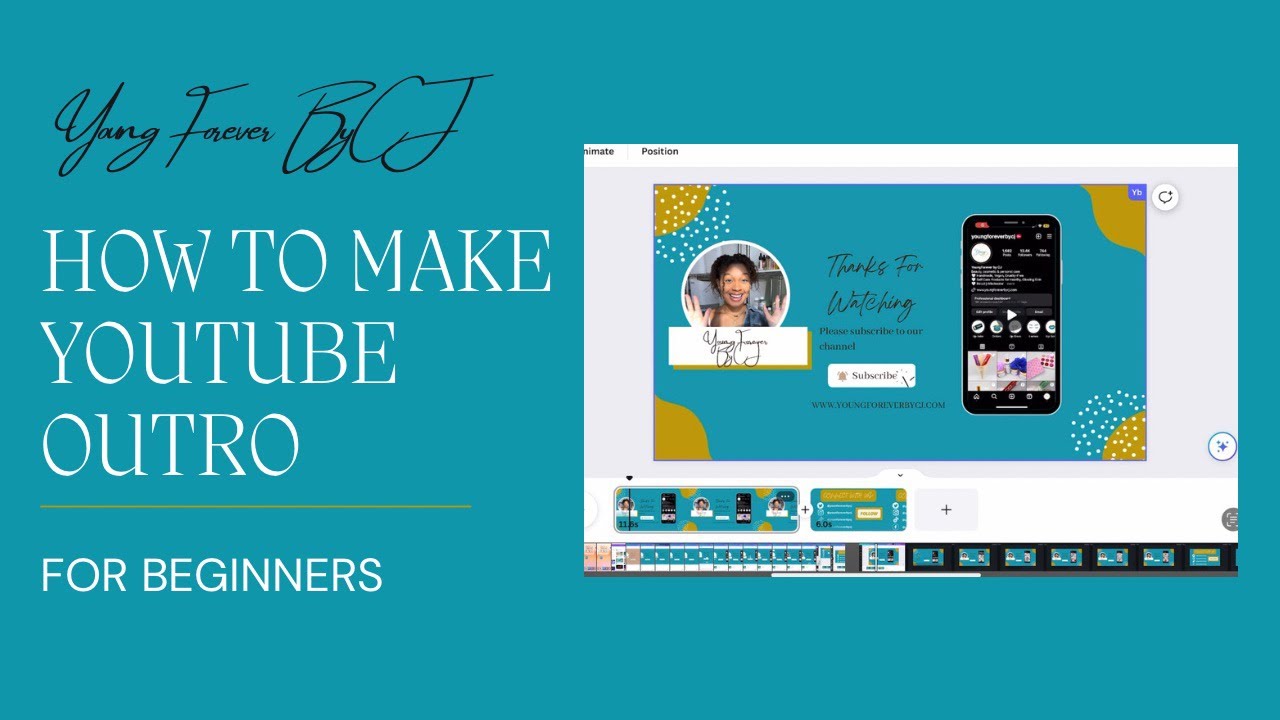 How To Make Youtube Outro For Beginners Youtube