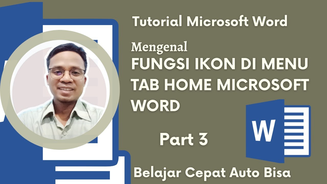 Mengenal Fungsi Ikon Di Tab Home Microsoft Word Part 3 Youtube