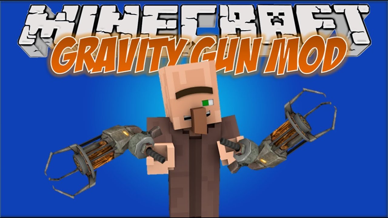 Minecraft Mods: Gravity Gun 1.4.5 - FLY CREEPER, FLY! - YouTube