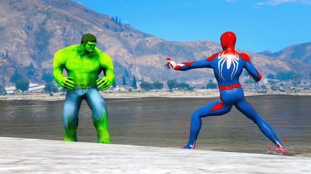 GTA 5 MARVEL SPIDER MAN SUPERHEROES GAME ANIMATION COMPILATION CHAPTER ...