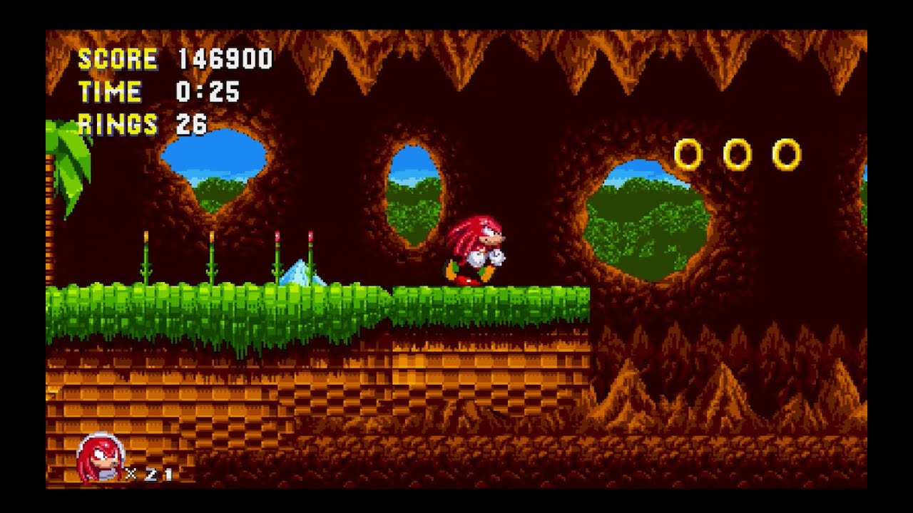 Sonic Triple Trouble "16-Bit": Great Turquoise Zone Act 1 (Knuckles ...