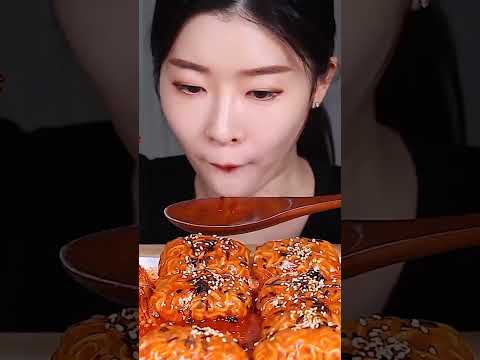 ASMR korea (mukbang makanan pedas) - YouTube