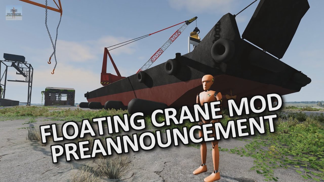 Floating Crane mod preannouncement | BeamNG.drive - YouTube