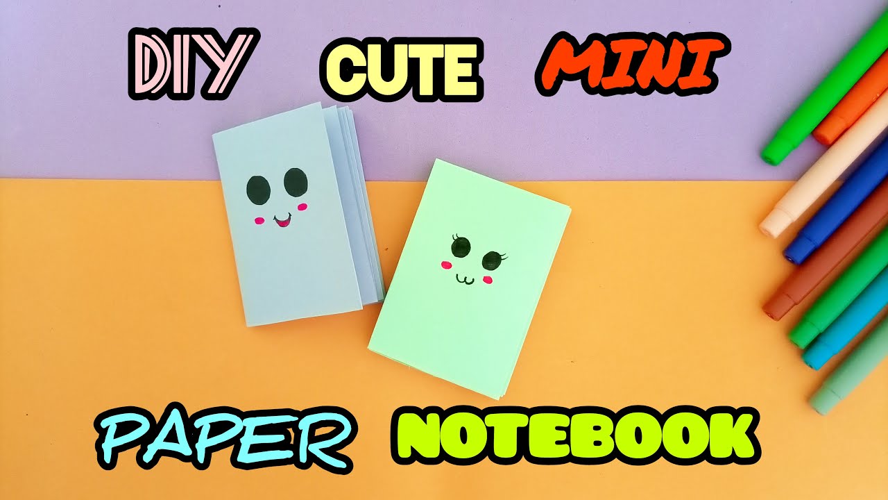DIY cute mini paper notebook | Paper crafts - YouTube