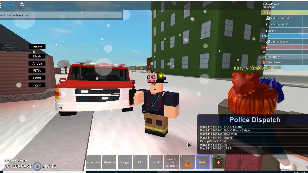 Roblox RCMP RP (House Fire) - YouTube
