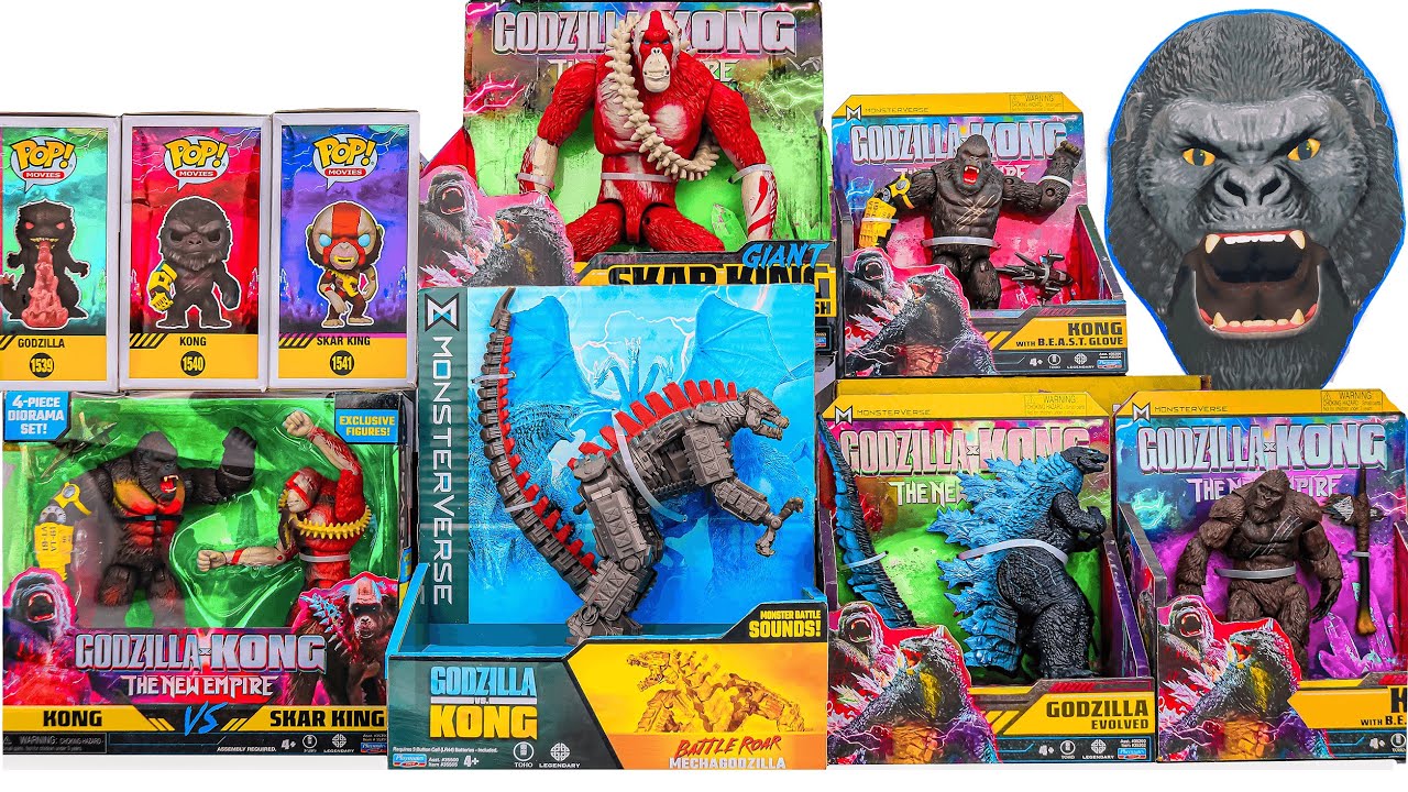 Unboxing Review of Godzilla x Kong Toys ASMR | Godzilla Collection ...