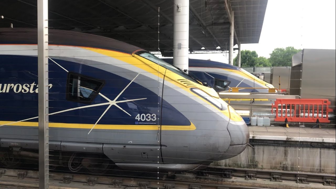Eurostar E320 Class 374 departing St Pancras International for Paris ...