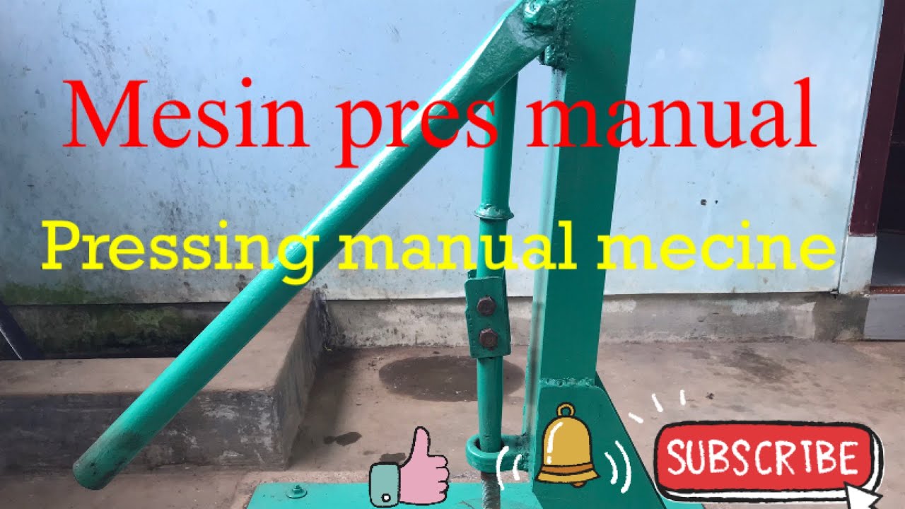 Mesin press manual (emping melinjo) - YouTube