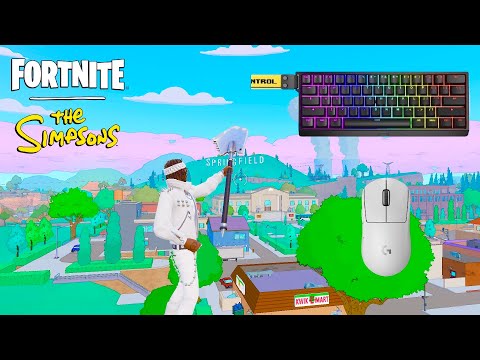 *NEW* SIMPSONS RELOAD 🏆Wooting 60HE ASMR😴Satisfying Keyboard Fortnite 900 FPS 4K