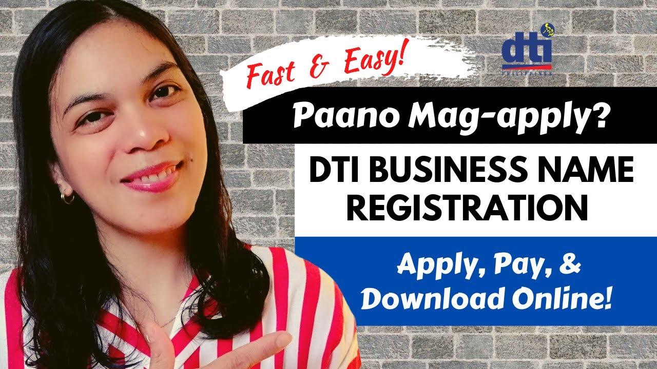 PAANO MAG-REGISTER ng BUSINESS NAME sa DTI Online | FAST & EASY! #dti # ...