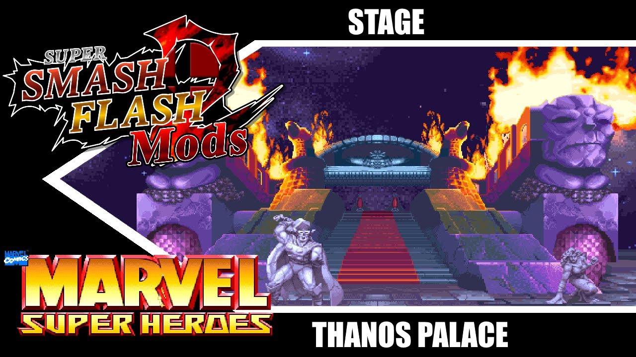 SSF2 0.9b Mods - Galactic Throne Stage (Marvel Super Heroes) V1 - YouTube