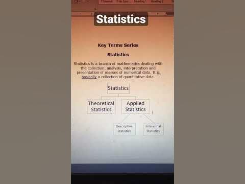 What is Statistics? | Key Terms Series | inferential and descriptive statistics #shorts # ...