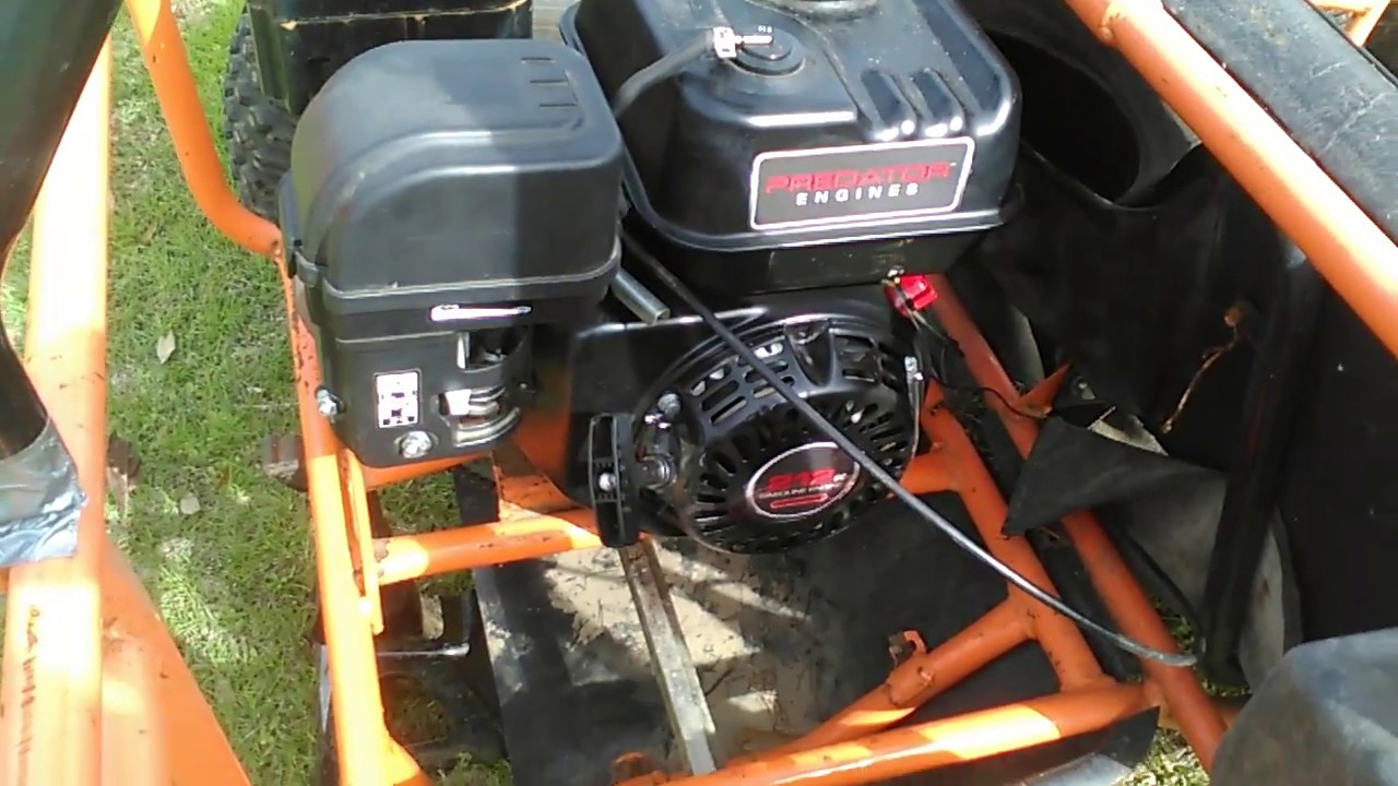 Predator 212 on a manco fox conquest go kart - YouTube