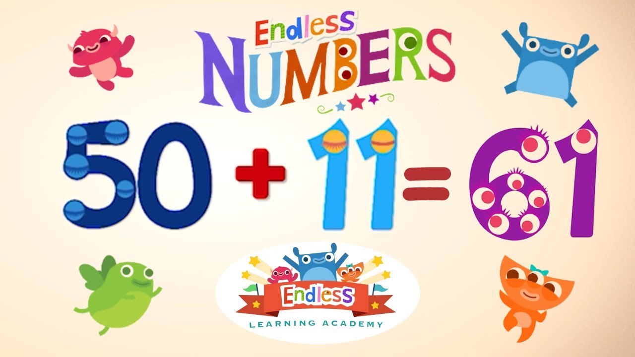 Endless Numbers 61 | Learn Number Sixty-one | Fun Learning for Kids ...