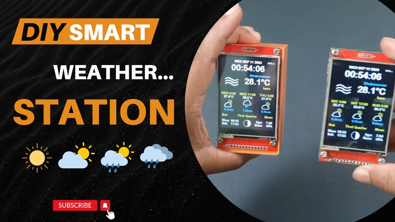 DIY ESP8266 Weather Station Make at Home | DIY MINI smart weather ...